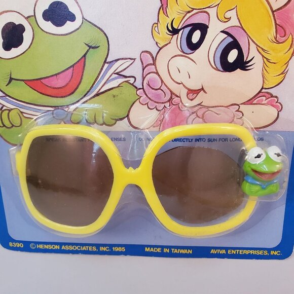 Aviva | Accessories | Muppets Childs Kids Sunglasses Kermit Frog Yellow ...